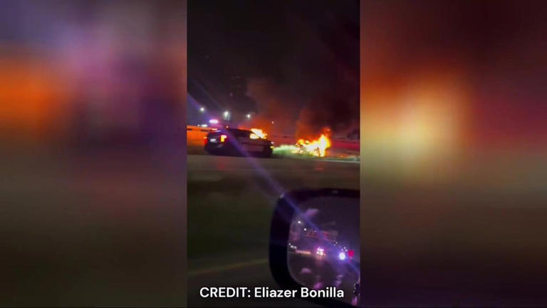 At least two people killed in fiery wrong-way crash early Sunday morning