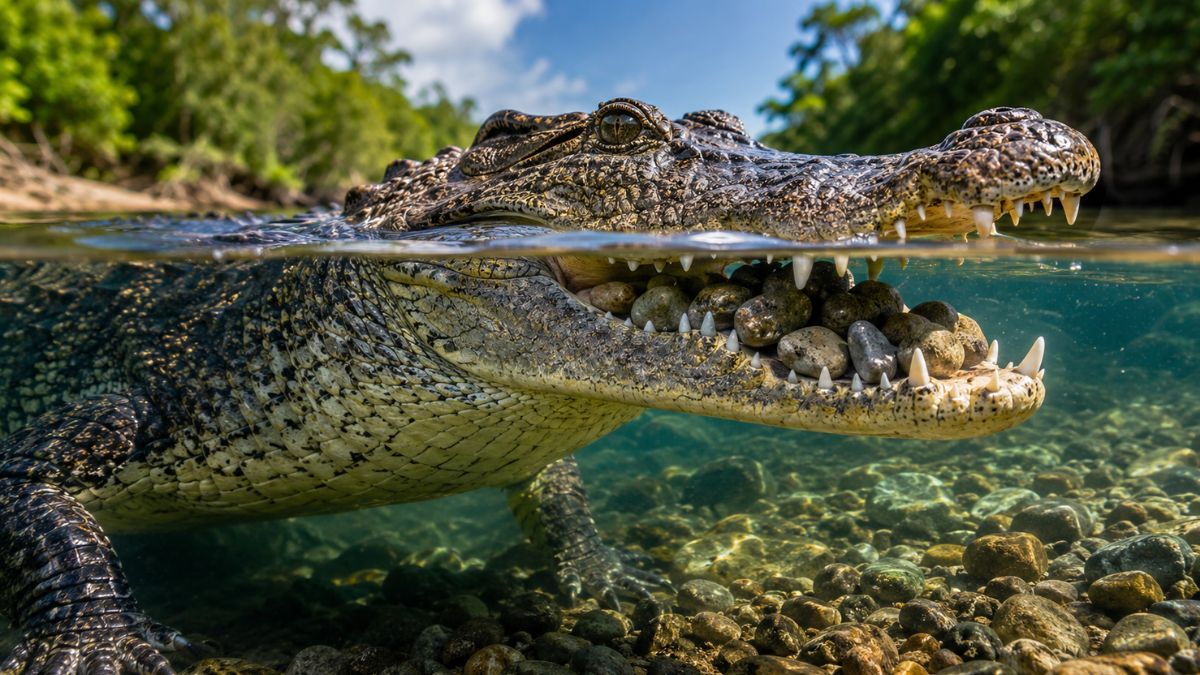 Why do crocodiles eat stones? The reasons will surprise you!