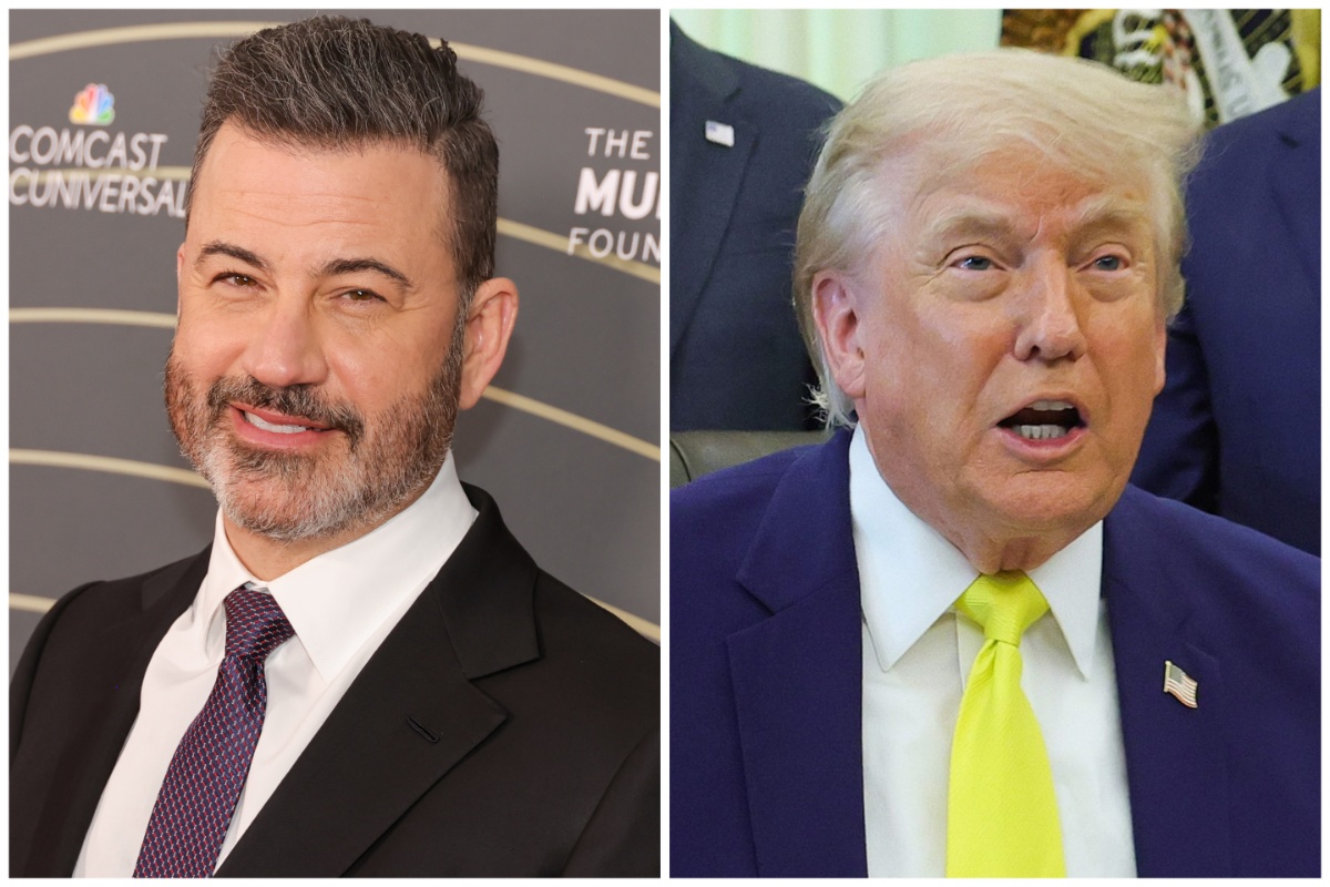 Jimmy Kimmel wishes Trump happy birthday with Epstein-inspired card