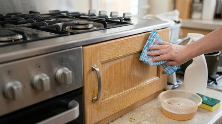 Como remover a gordura dos armários da cozinha em 5 minutos: uma colher ...