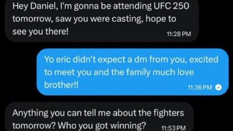 Deleted Daniel Cormier post claims Eric Trump wanted insider UFC White ...