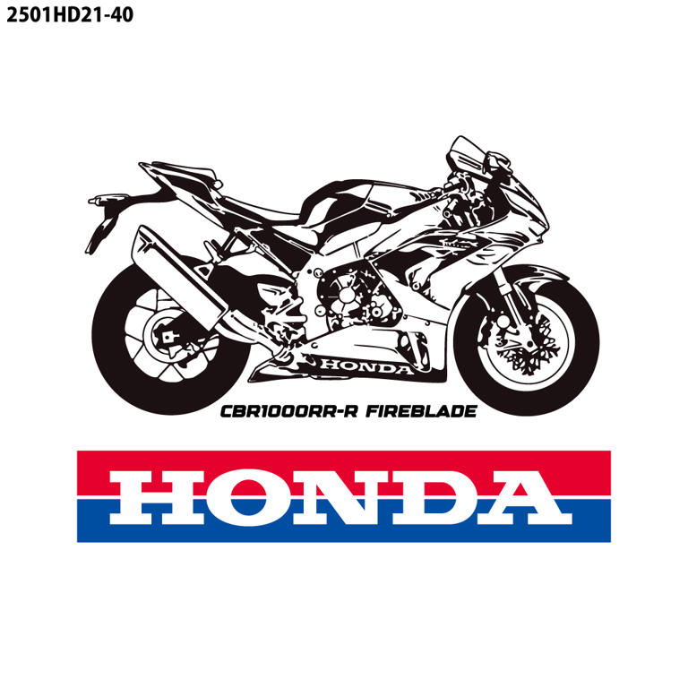 CBR1000RR-R FIREBLADEを胸元に ホンダ公認Tシャツが登場