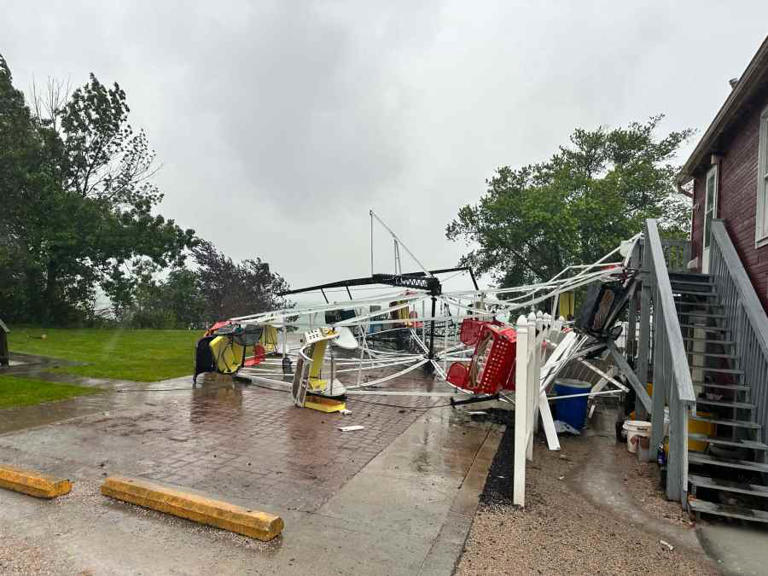 Photos: Sunday storms take down Ferris wheel, trees in NE Ohio