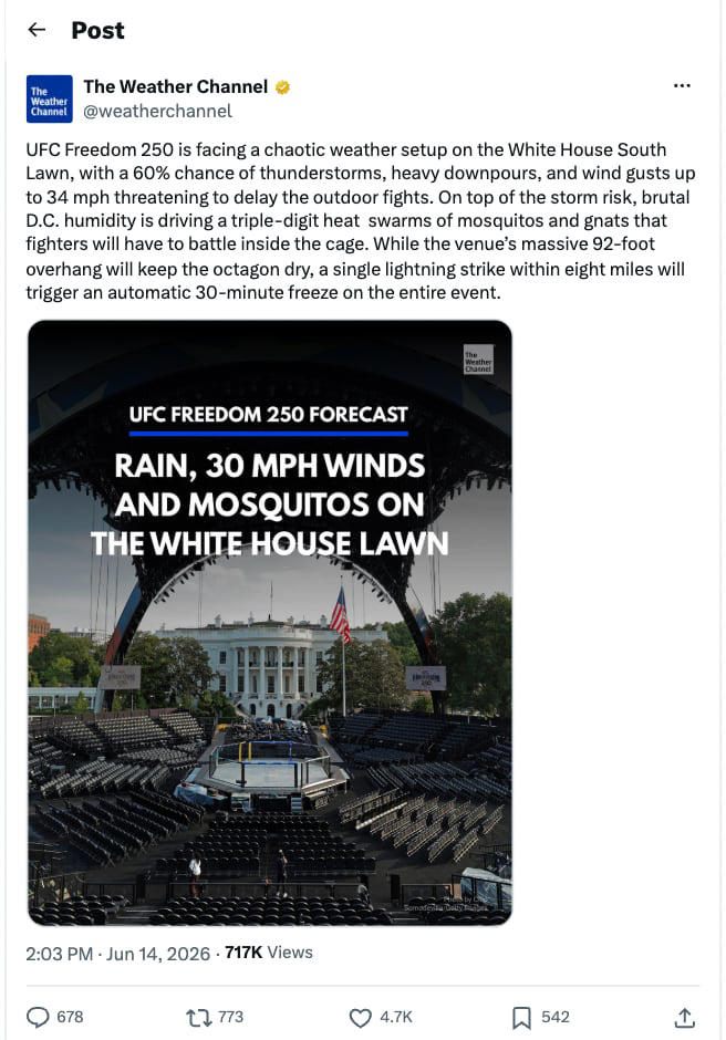 Trump foe roasts White House for picking fight with the weather