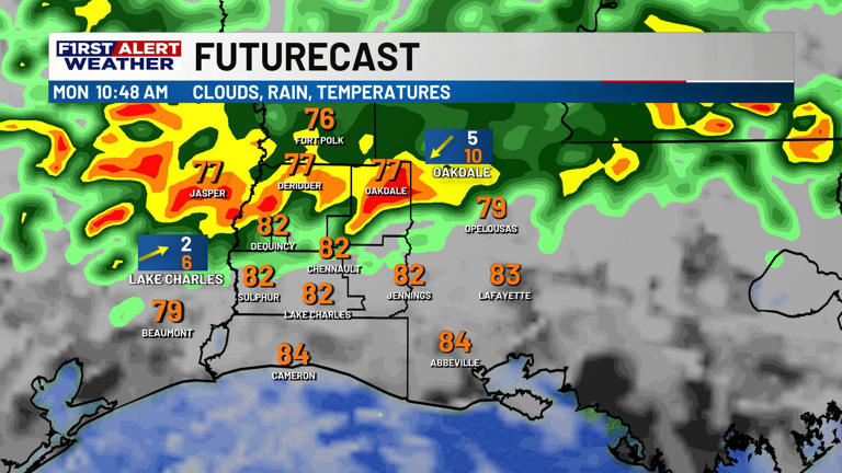 First alert forecast: Rounds of storms ahead this week with locally ...