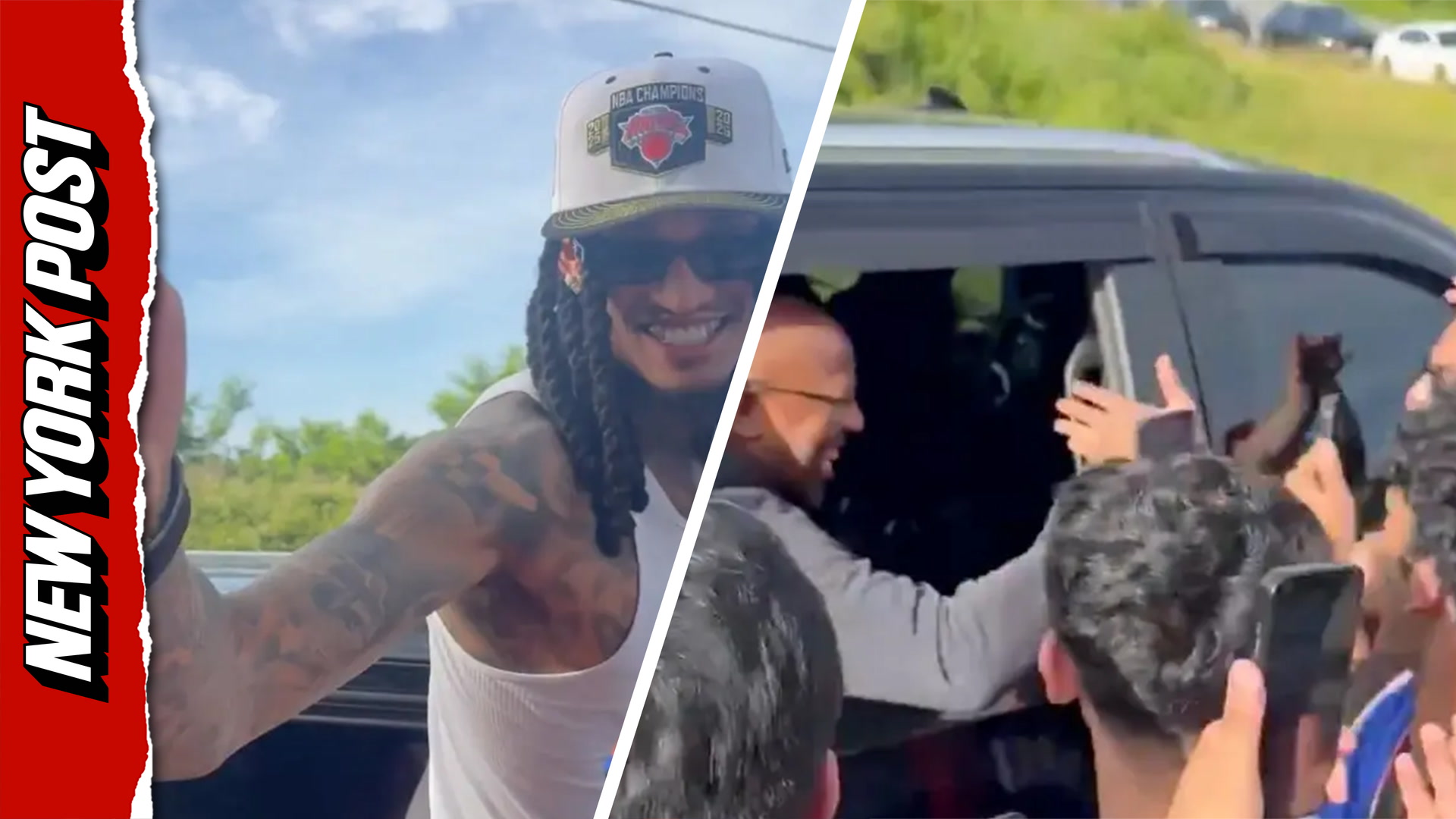Knicks players return home to heroes' welcome following historic Finals ...