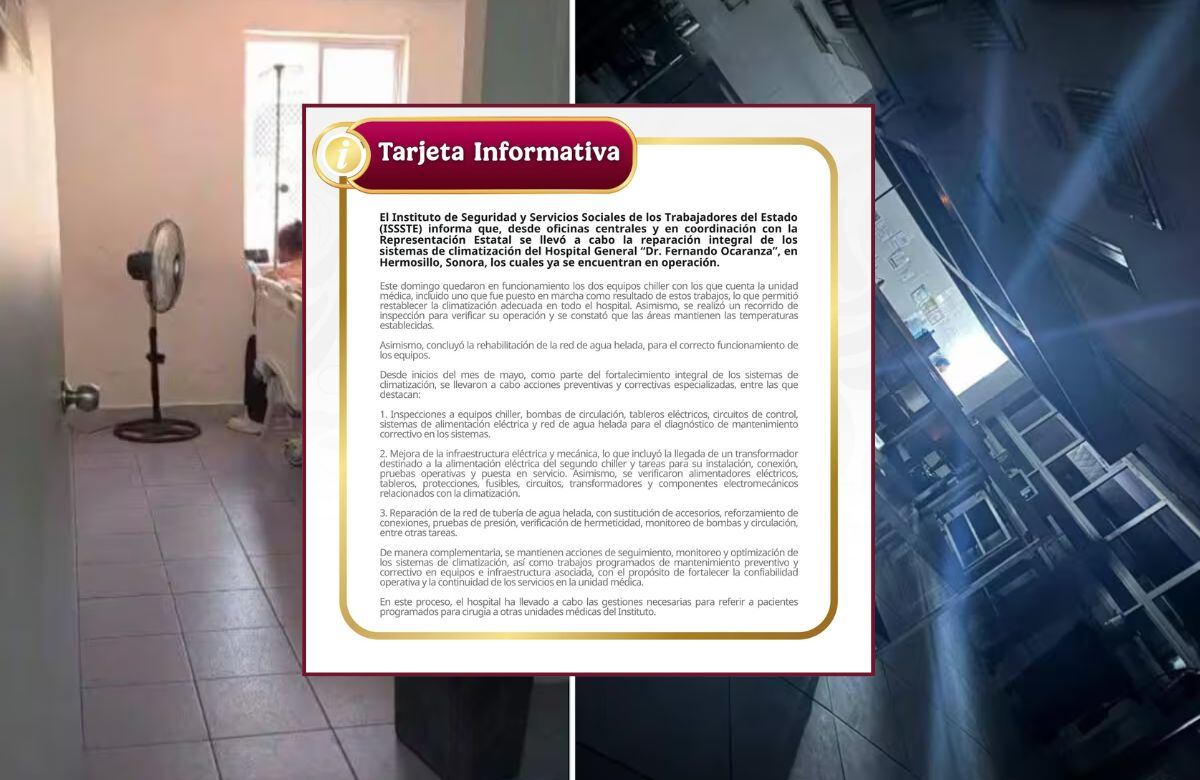 Hospital Dr. Fernando Ocaranza de Hermosillo ya tiene aire ...