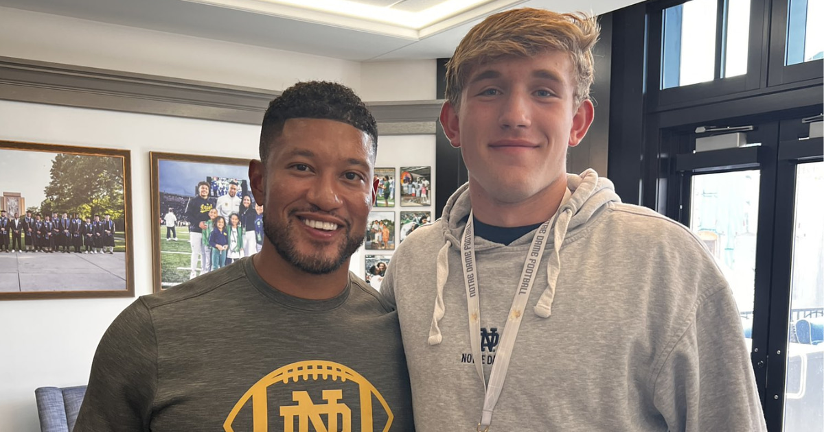 Notre Dame long snapper commit Sean Kraft details memorable official ...