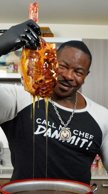 I surprised a celebrity chef with a steak and got this reaction