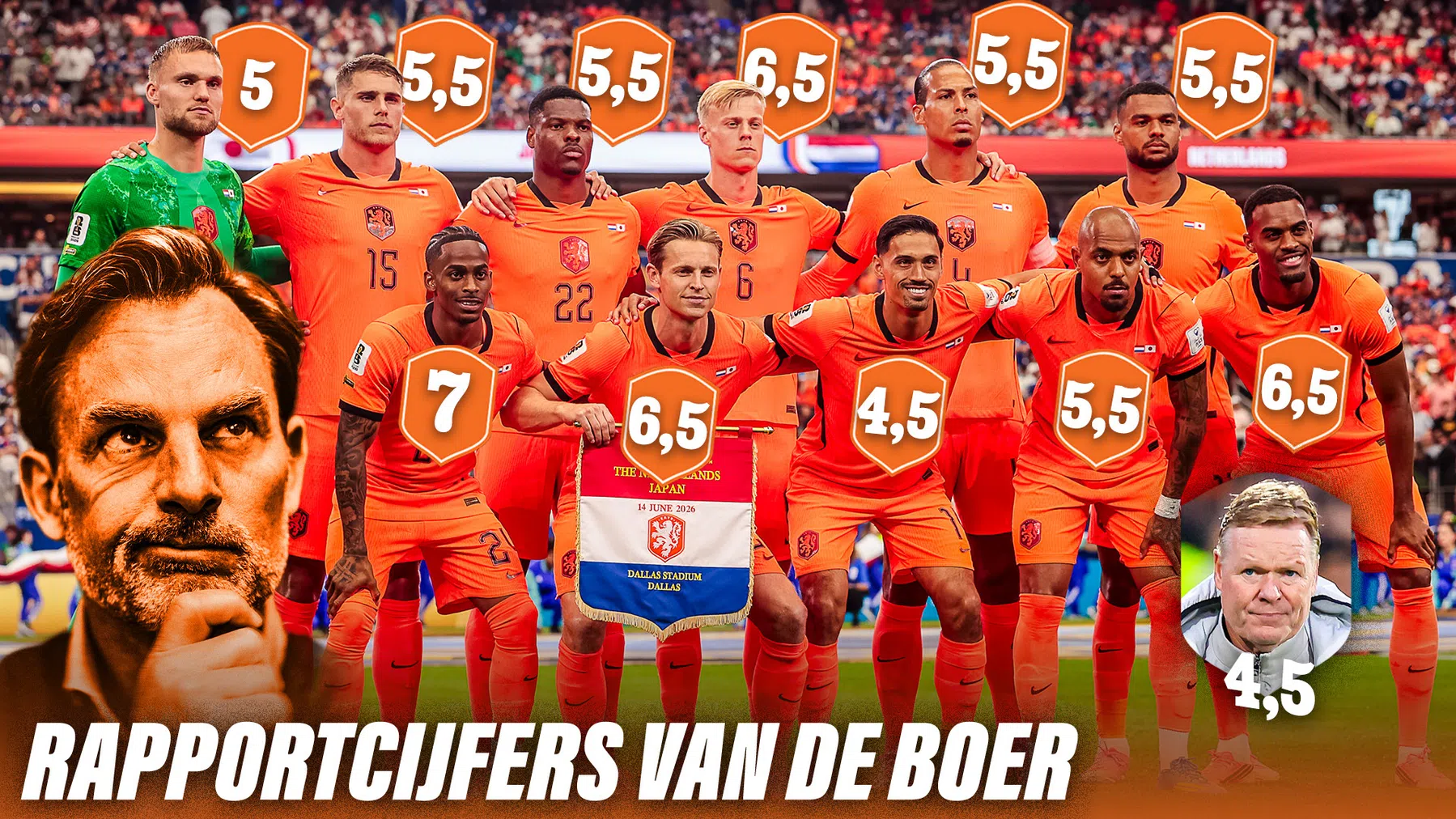 Cijfers van De Boer: 'Ik geef hem een 4,5, je hebt hem helemaal niet ...