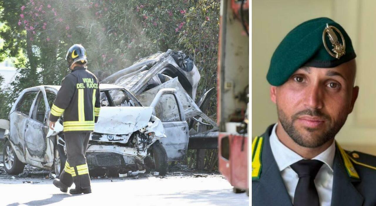 Il maresciallo Russo dentro l’auto in fiamme per salvare Pietro Borsini ...