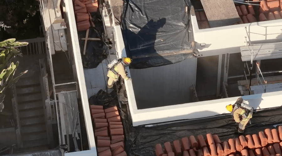 Video shows aftermath of fire that broke out at LA building housing ...