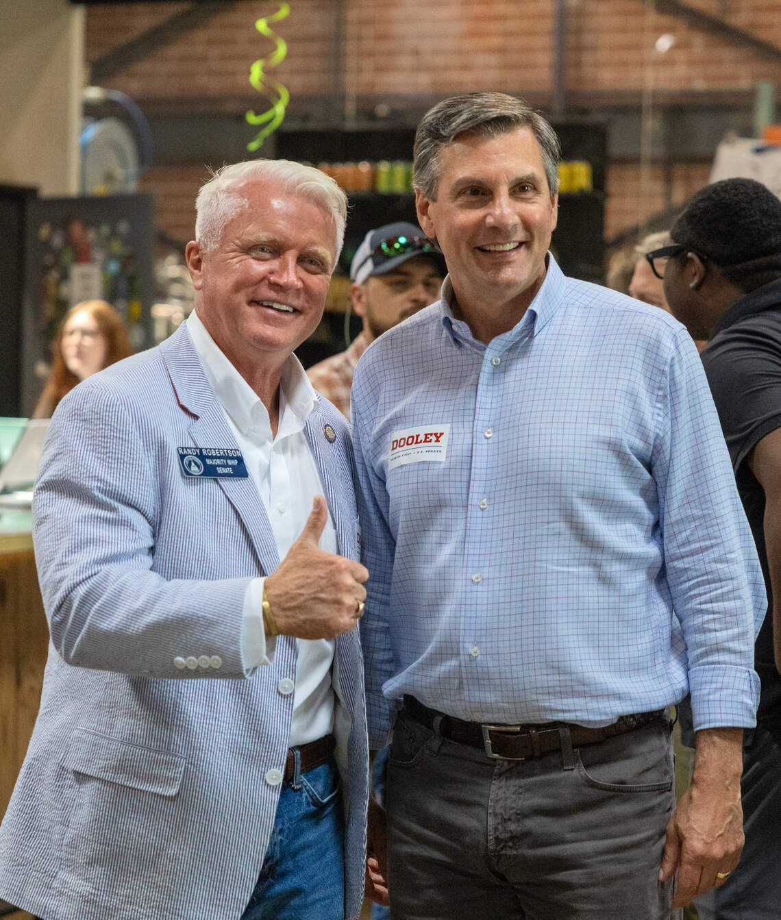 Gov. Brian Kemp, US Senate candidate Derek Dooley make stop in Columbus