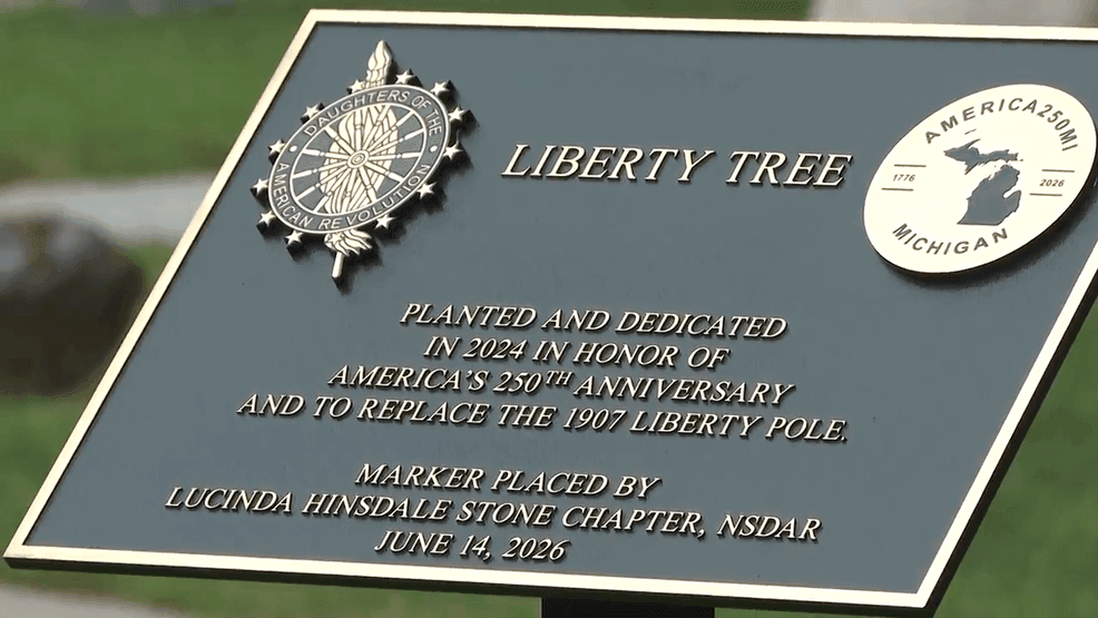 Liberty Tree plaque dedicated in Kalamazoo as part of America 250 ...