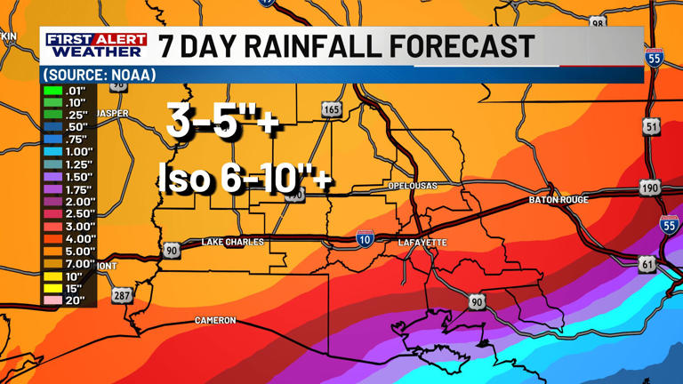 First alert forecast: Rounds of storms ahead this week with locally ...