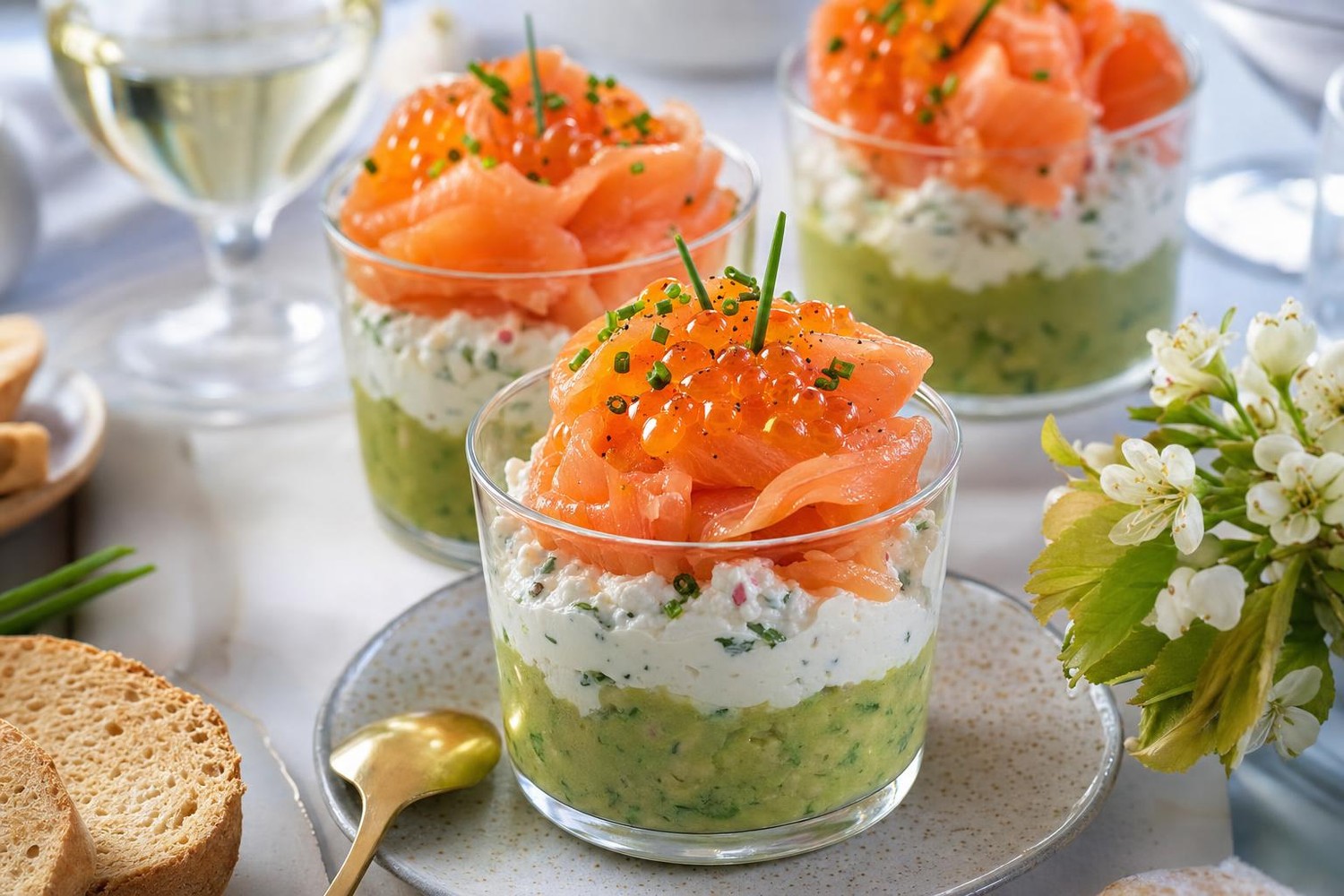 Cette verrine avocat saumon fumé notée 4,8/5 se prépare en 20 min mais ...
