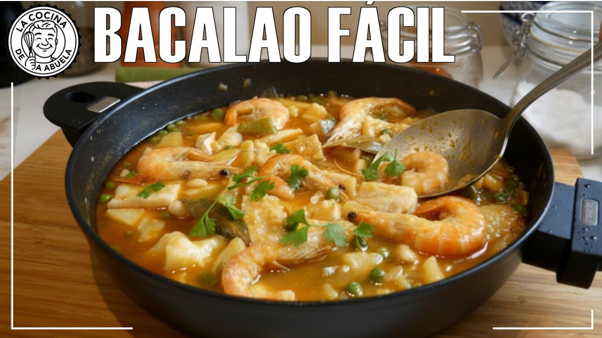 Cómo hacer un guiso de patatas con bacalao fácil y económico