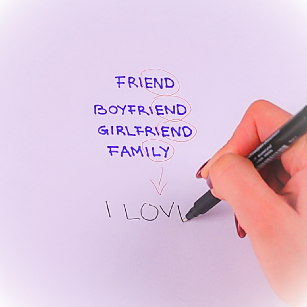 Did you notice the hidden 'I love you'?