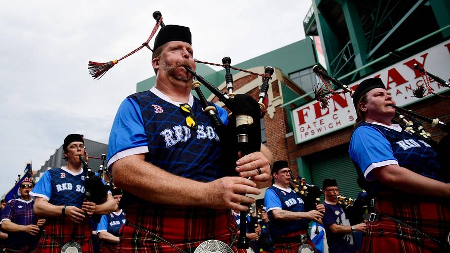 Fenway Park comes alive as Red Sox welcome Scotland’s 'Tartan Army'