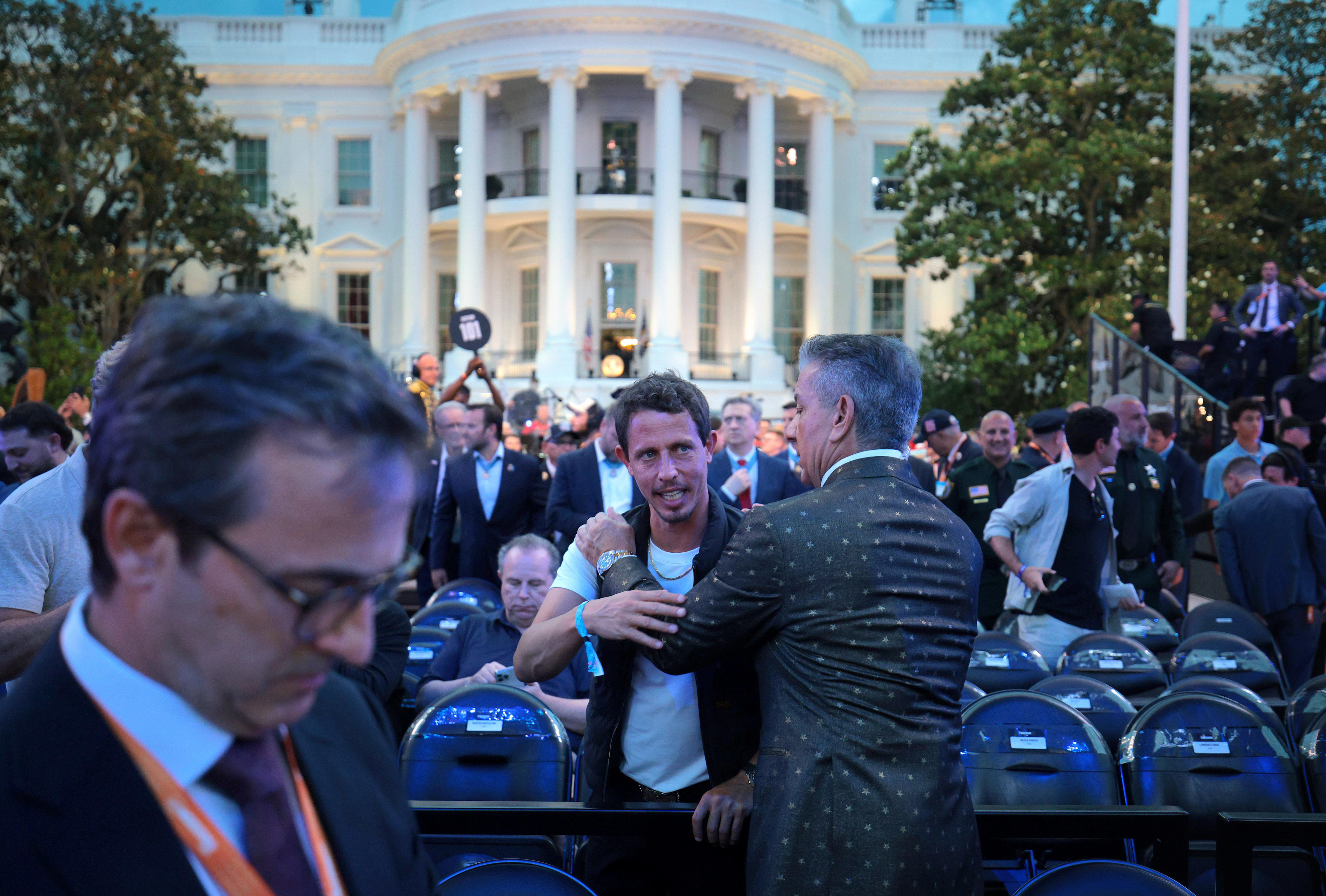 Celebrities hit the South Lawn for UFC Freedom 250 at the White House