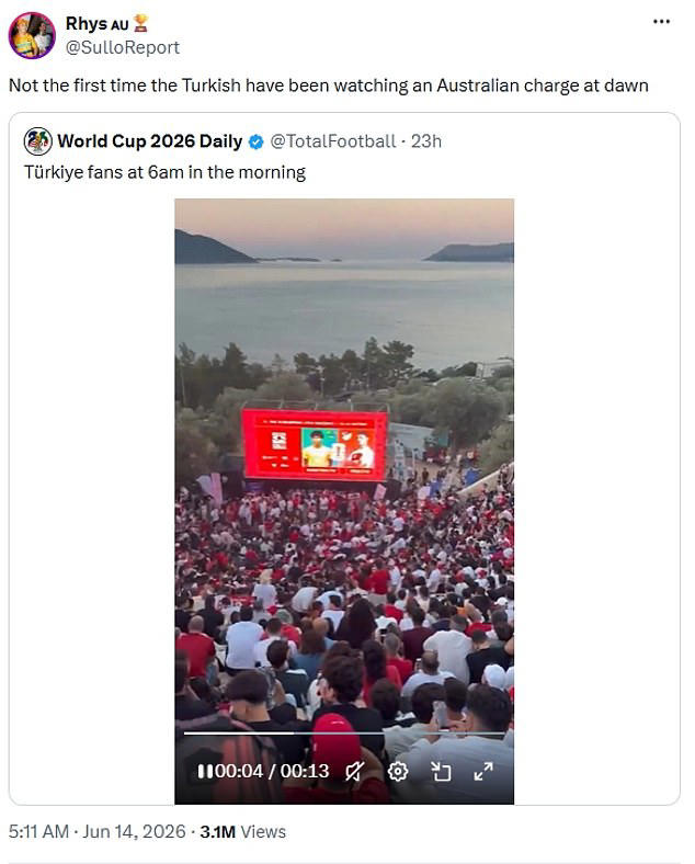 Turkey fans taunt Aussies with photos of diggers' graves in Gallipoli ...
