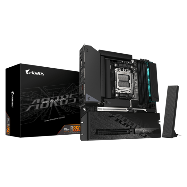 GIGABYTE、背面配線対応B850Mマザーボードを投入 Wi-Fi 7・PCIe 5.0対応