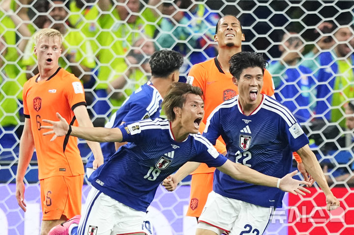 일본, 네덜란드와 2-2 무승부…스웨덴은 튀니지 5-1 제압(종합)