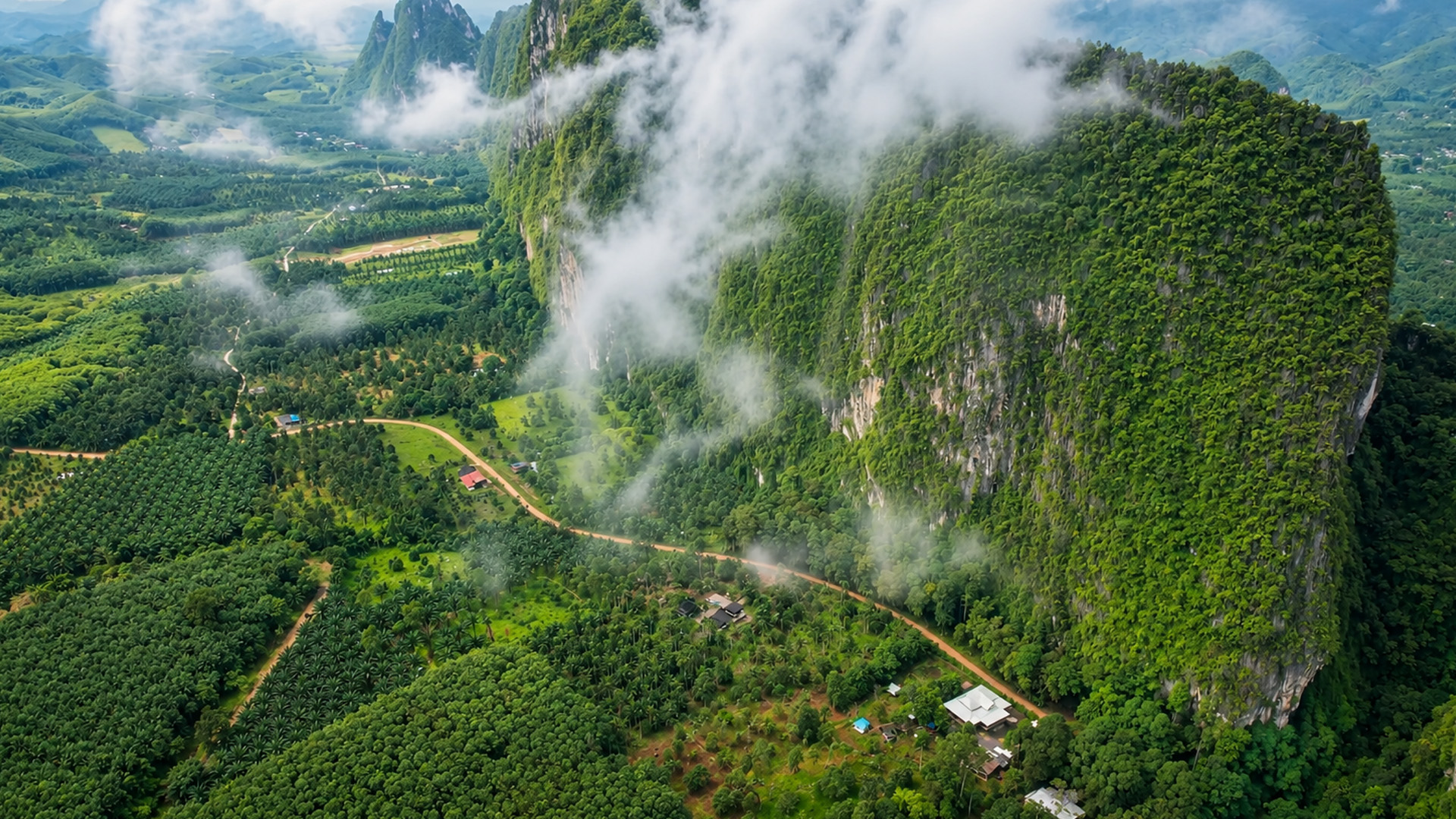 What created this unusual valley landscape?