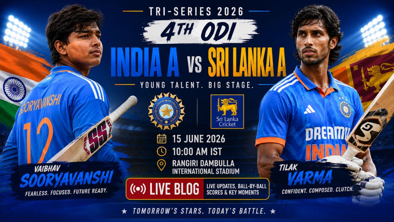 India A vs Sri Lanka A 4th Match Live Score: Vaibhav Sooryavanshi and ...