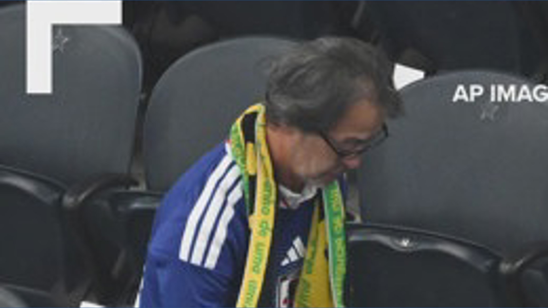 Japanese fans clean up after World Cup match in Dallas Stadium