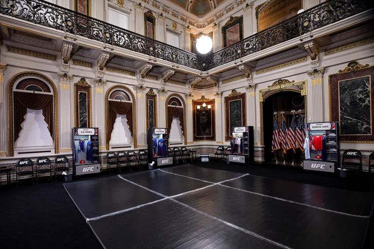 White House building converted into UFC locker room ahead of Trump ...