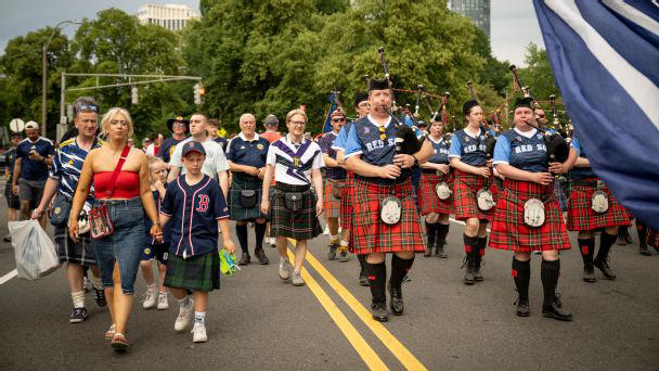 Boston Red Sox host 'Scotland Day' as Tartan Army takes over Fenway