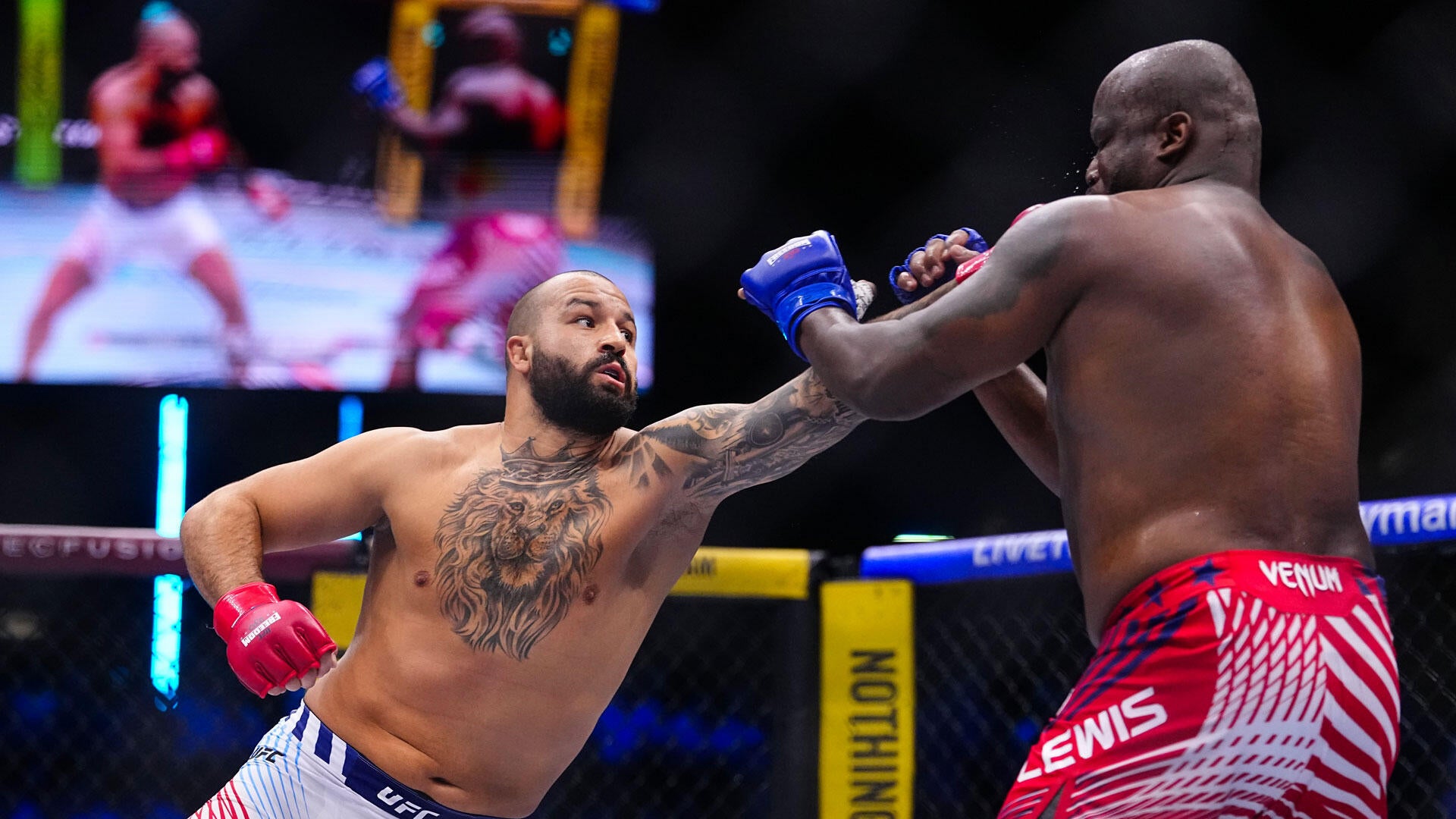 Josh Hokit bashes exhausted Derrick Lewis for second-round TKO at UFC ...
