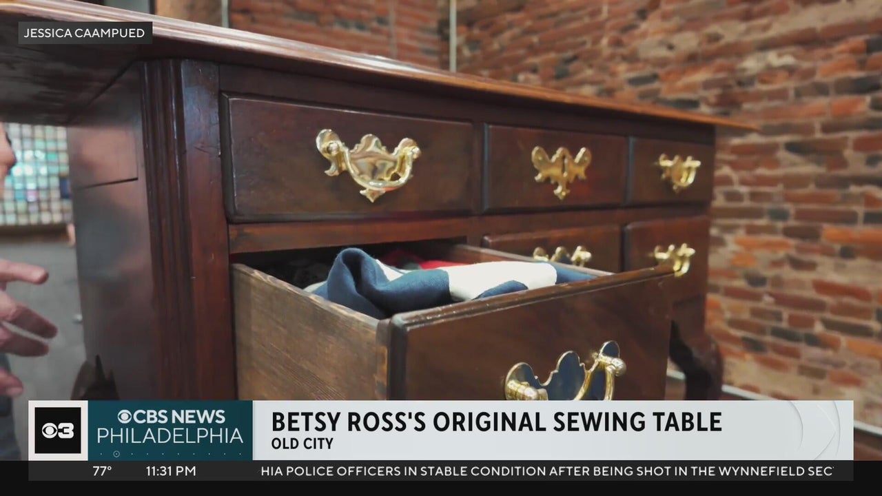 Betsy Ross House in Philadelphia unveils original sewing table