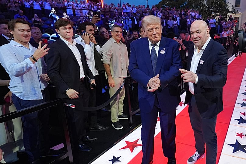 Trump celebrates 80th birthday with Iran deal and UFC cage fight on the ...