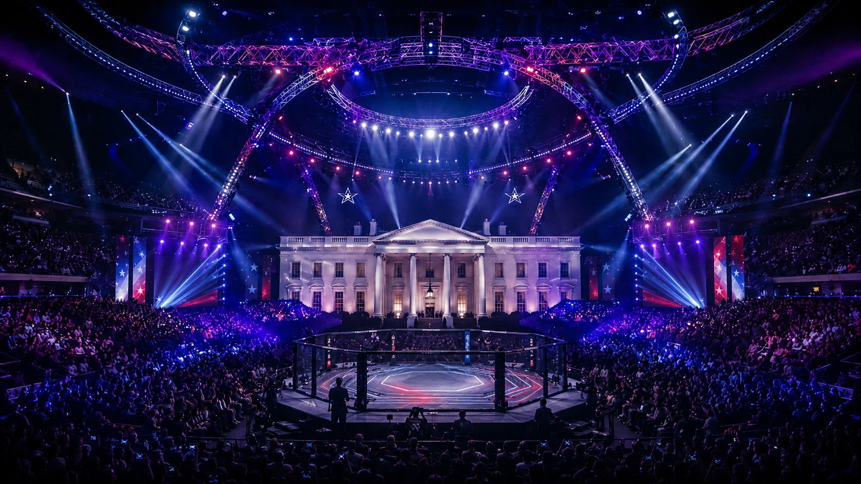 Tordenvejr forsinker UFC’s historisk White House-event