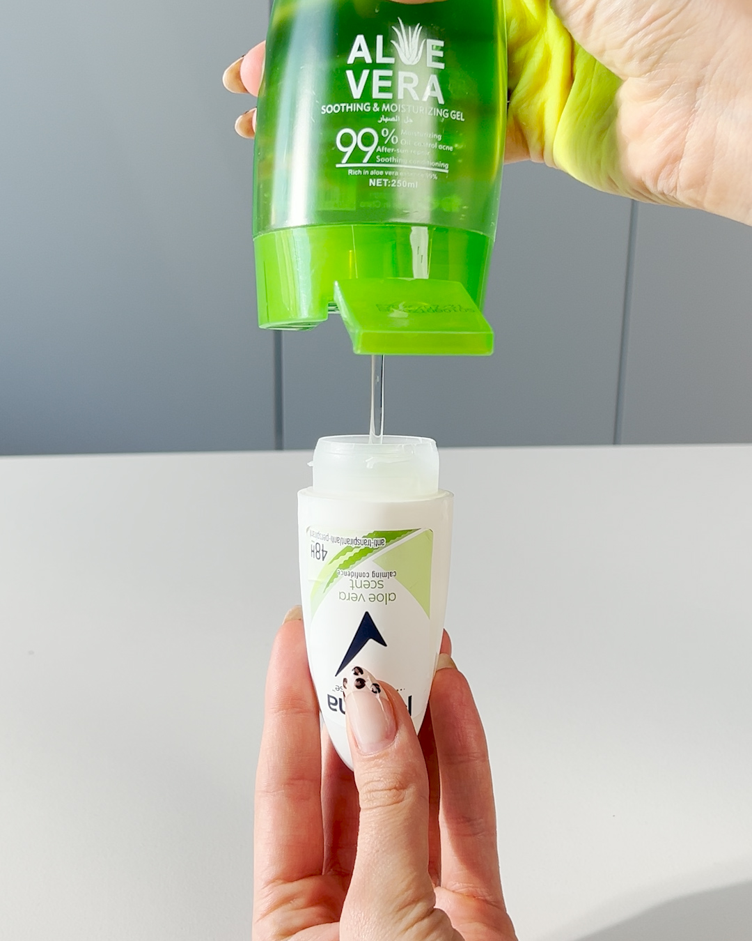DIY aloe vera face roller!