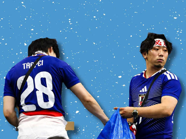 They are now showing off: Japan fans criticised for cleaning up stadium ...