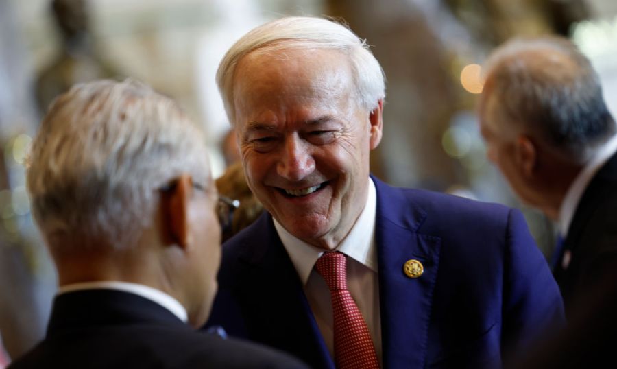 Former Arkansas Gov. Asa Hutchinson celebrates Arkansas’ 190th birthday ...