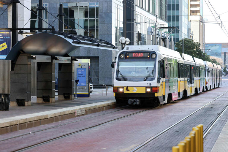 Truck collides with DART train, leaving 1 dead, 2 injured, officials say