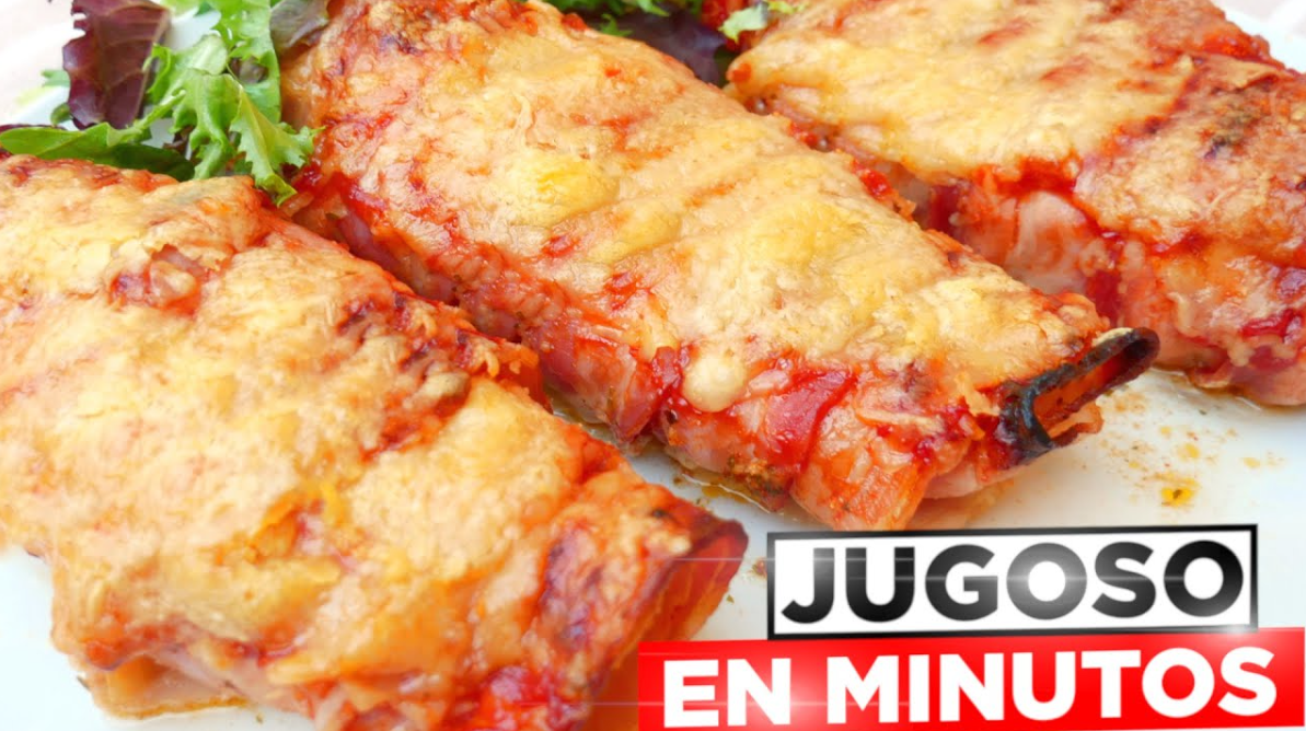 Pechugas de pollo al horno súper jugosas con queso y tocino