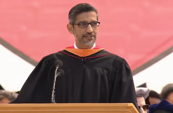 Pro-Palestinian Stanford grads storm out of stadium amid Google CEO ...