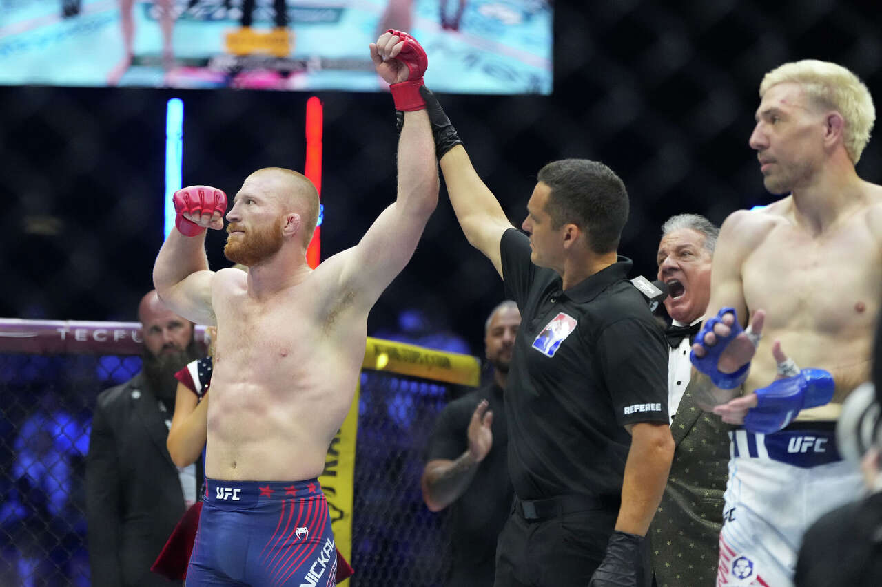 Allen's Bo Nickal earns TKO victory during UFC Freedom 250 event at the ...