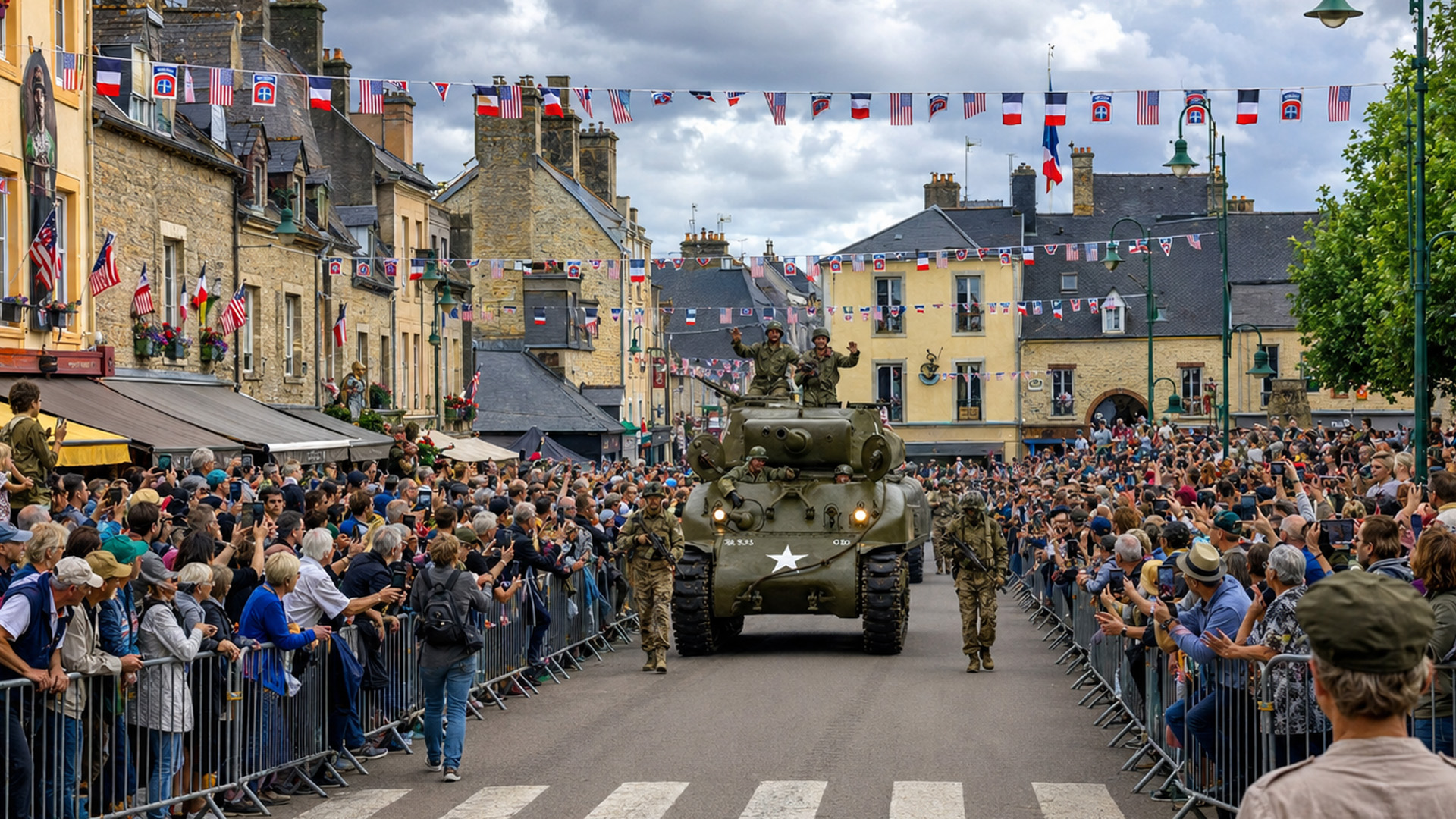 Har du sett en D-dagsparade som denne før?