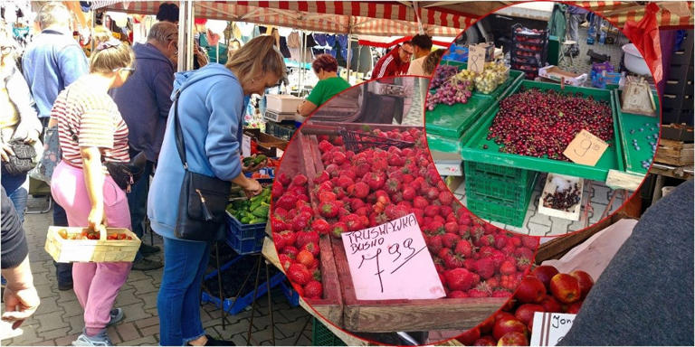 Truskawki za 7,99 zł, czereśnie 9,99... To najtańsze targowisko w woj ...