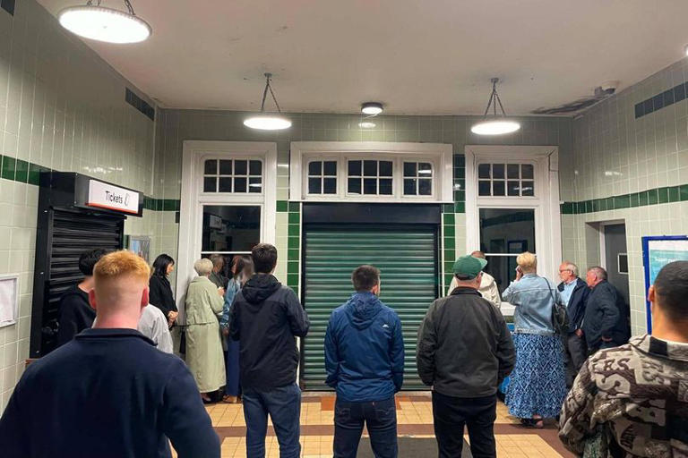 Moment passengers are locked inside train station at midnight - and ...
