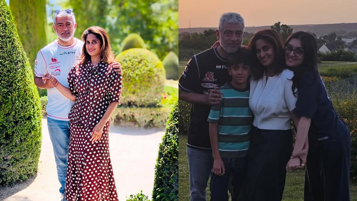 Ajith Kumar and Shalini serve couple goals in France; photos go viral