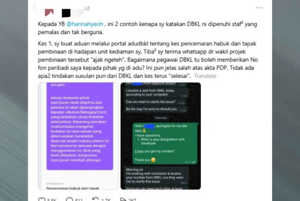 Did DBKL dox its own complainant? City hall launches review after viral ...