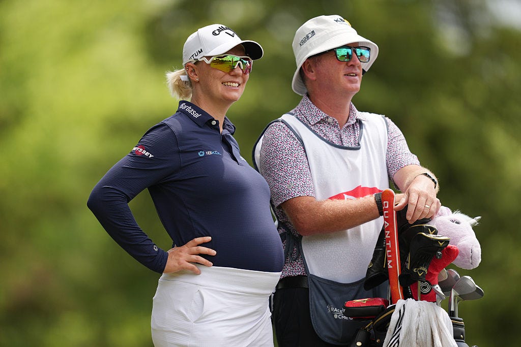 Madelene Sagstrom, 7 months pregnant, posts top 10 at LPGA Dow event