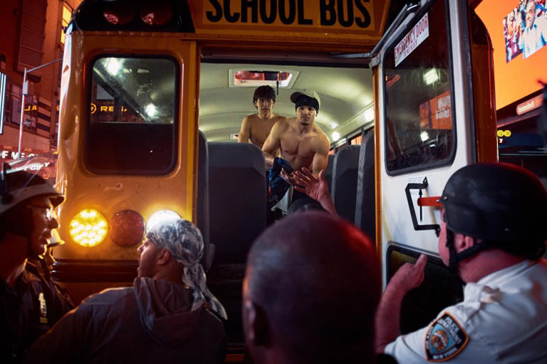 Rowdy Knicks fans set school buses ablaze as violence mars post-game ...